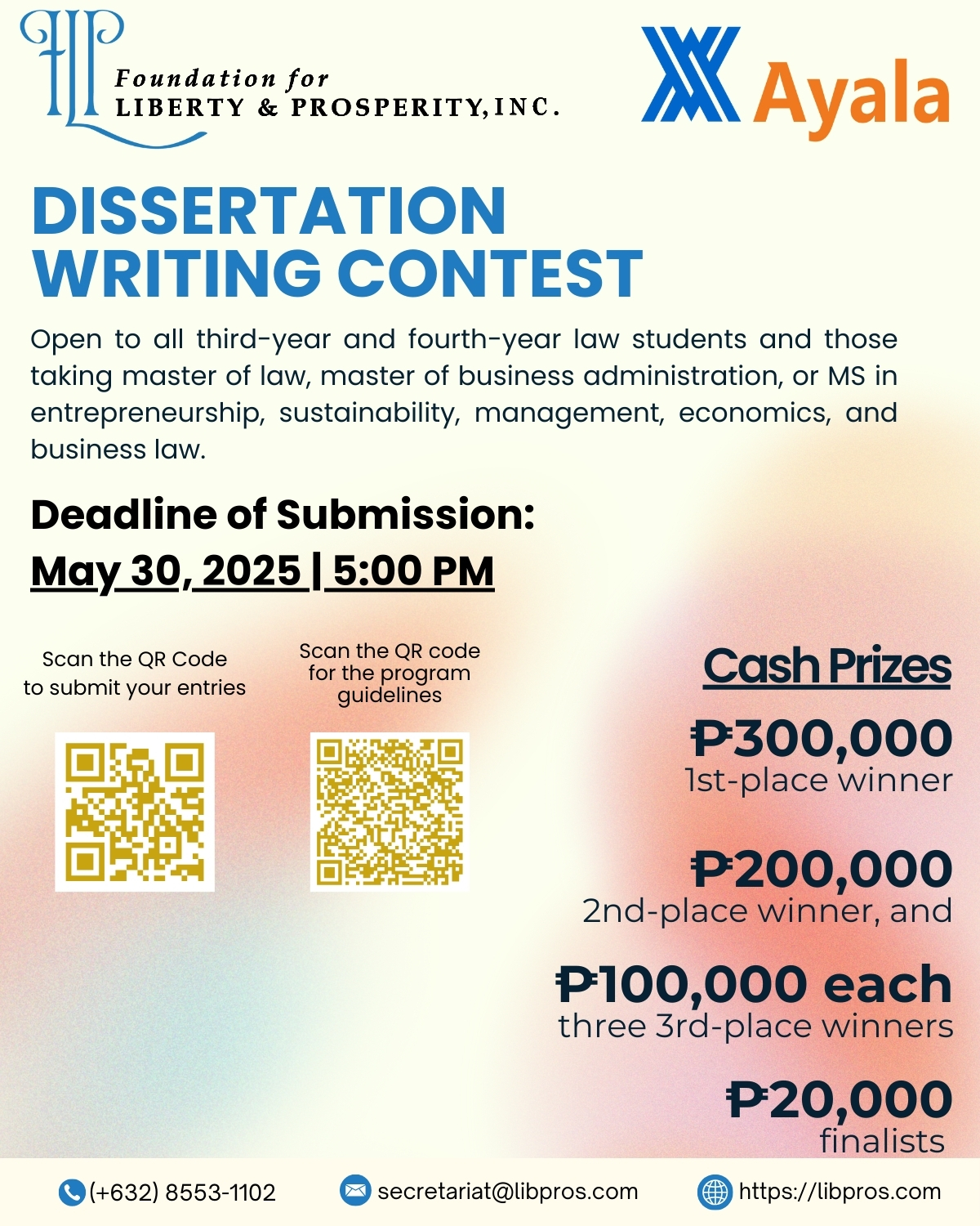 Dissertation Writing Contest Guidelines - Foundation for Liberty ...